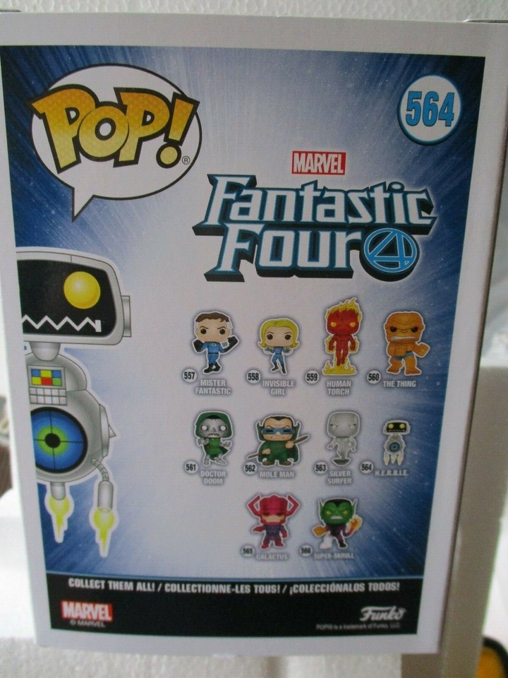 Marvel Universe Pop Funko H.E.R.B.I.E. 564 Fantastic Four | eBay