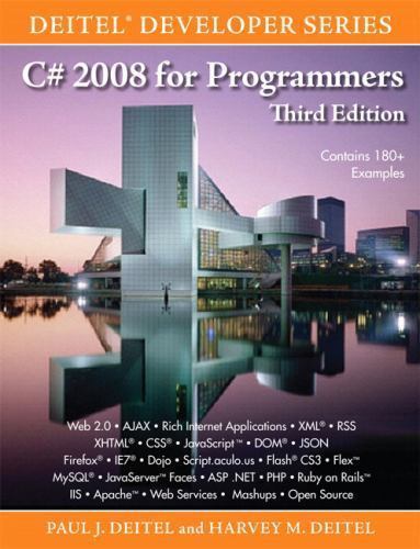 Deitel Developer Ser.: C# 2008 for Programmers by Paul J. Deitel and ...