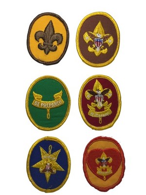 1970s-80s Boy Scouts Complete Rank Set Tenderfoot - Life Patch WORN ...