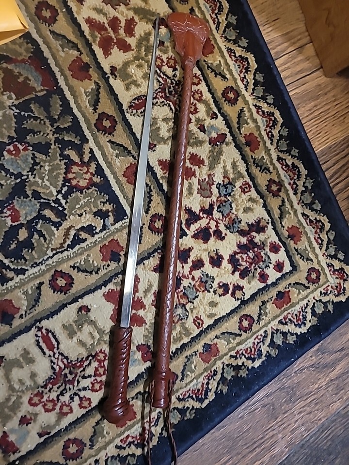 Vintage swagger stick/ Riding Crop dagger | eBay