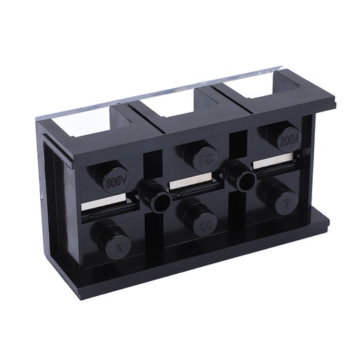 200A 3P Terminal Block Dual Row Mutual Insulation Terminal Block Strip ...