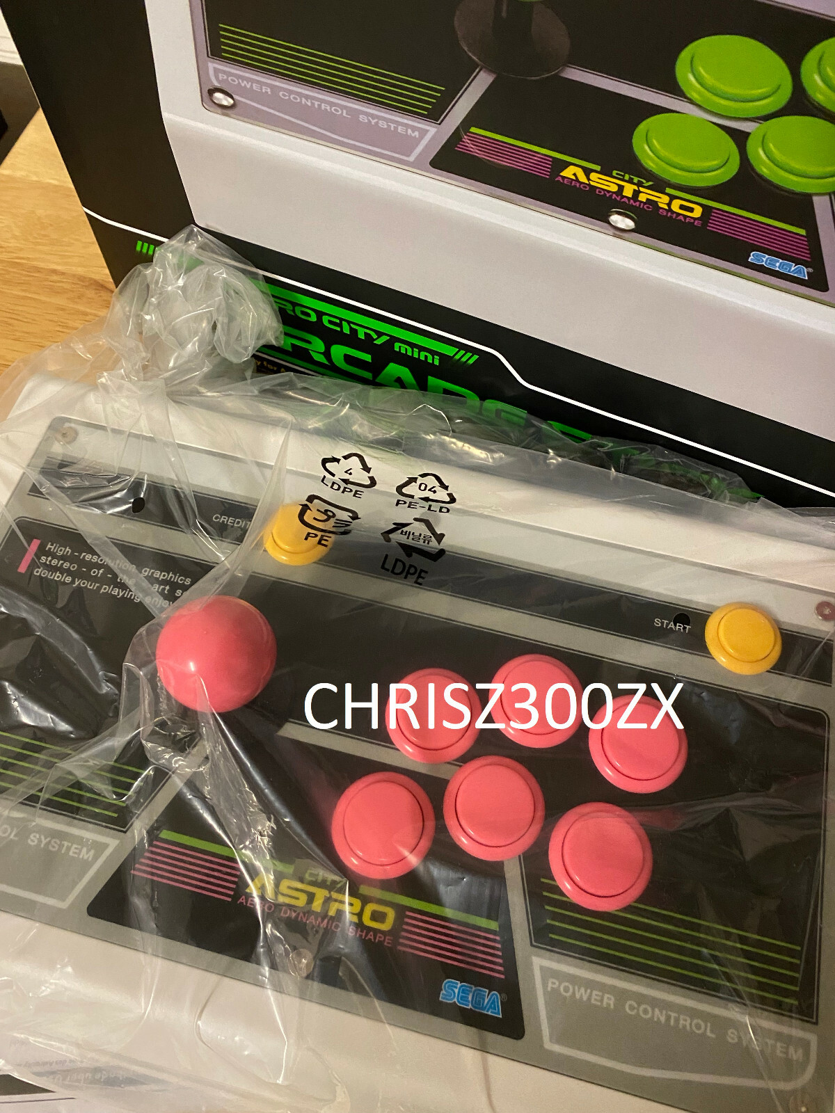 Sega Astro City Arcade Stick Exclusive PINK Buttons Figure Controller ...