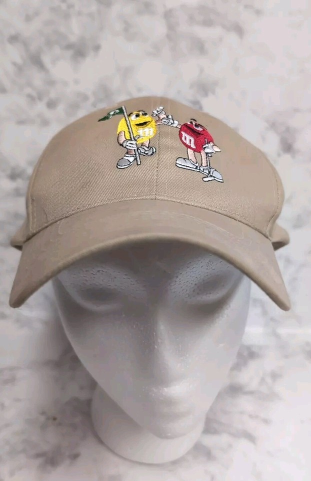 Red And Yellow M&M Strap back Hat Dad Cap Khaki | eBay