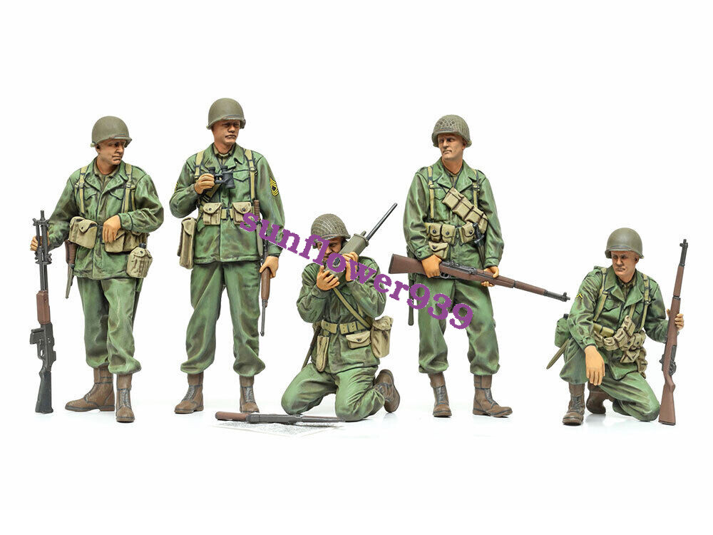 Tamiya 35379 1/35 Scale Military Figure Model Kit WWII US Infantry ...