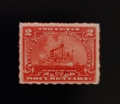 1898 2c U.S.A. Internal Revenue, Battleship, Documentary, Carm Rose ...