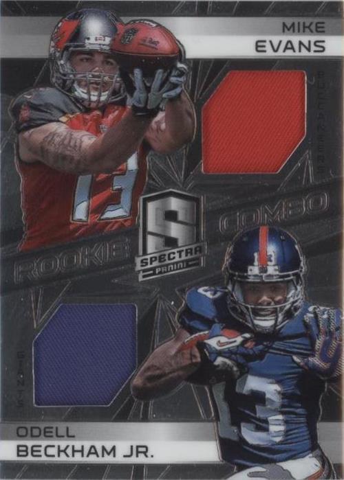 2014 Panini Spectra - Combo Rookie Jerseys Mike Evans, Odell Beckham Jr ...