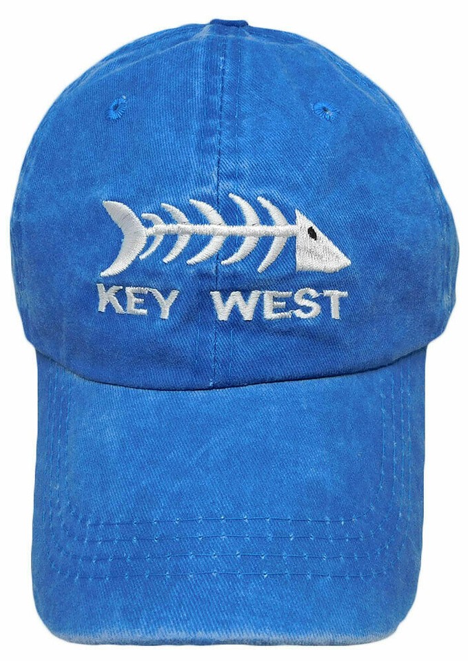 Key West Conch Republic Bone Fish Washed Distressed Style Baseball Cap ...