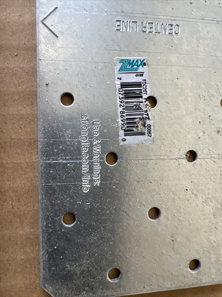 Simpson Strong-Tie ZMAX Heavy Tie Plate Galvanized 3" x 7" HTP37Z | eBay