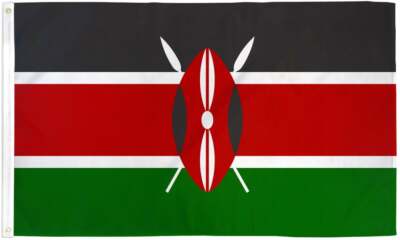 10 x "KENYA" flag 3x5 ft polyester banner sign Kenyan Africa UN United ...