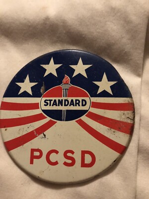Standard Oil Pin Back 4” Pin | eBay