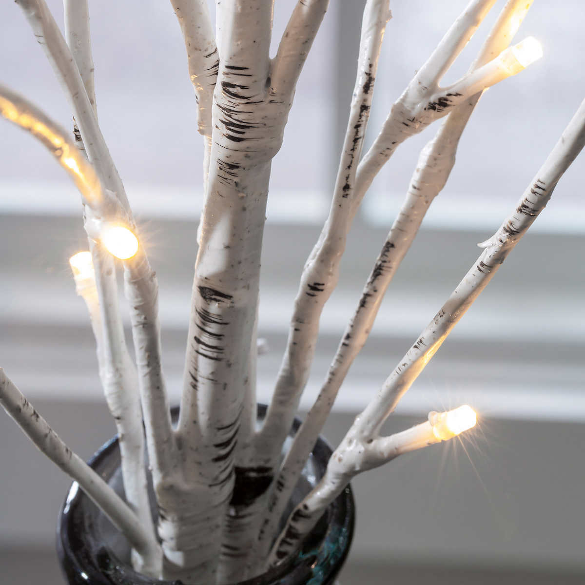 White Birch Wood Lighted Branches 4 Foot Lighted Birch Tree 400 Warm