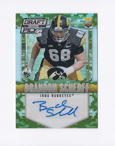 2015 Panini Prizm Collegiate Draft Picks - Brandon Scherff #158 Camo ...