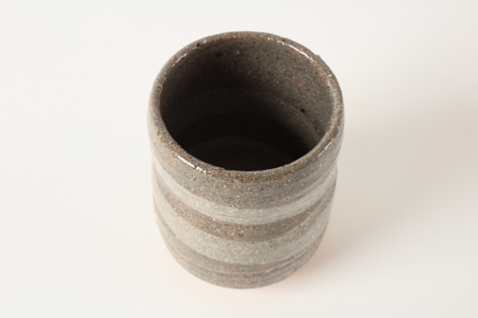 Mino ware Japanese Pottery Sushi Yunomi Chawan Tea Cup Gray Stripe | eBay