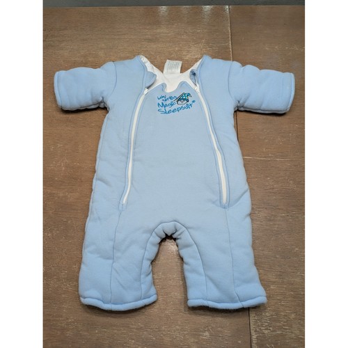 Baby Merlins Magic Sleepsuit Light Blue Sleeper Large 6-9 Months 18-21 ...
