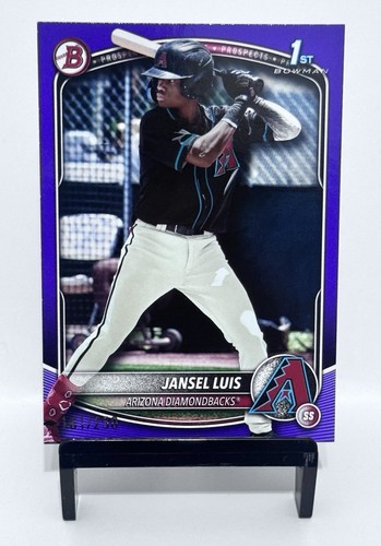 2025 Bowman Jansel Luis 1st /250 Purple Border #BP-84 Arizona ...