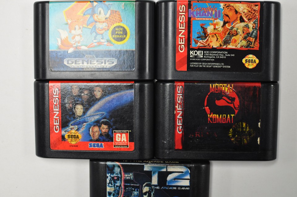 Lot Of 5 Sega Genesis Games Sonic Mortal Combat etc. Carts Only | eBay