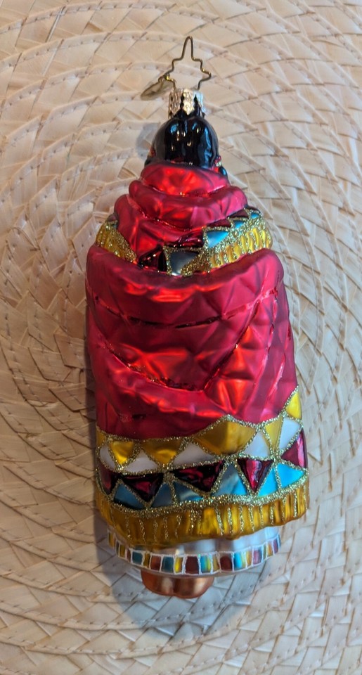 Christopher Radko Glass Native American Woman Ornament, 6", RARE, Mint ...