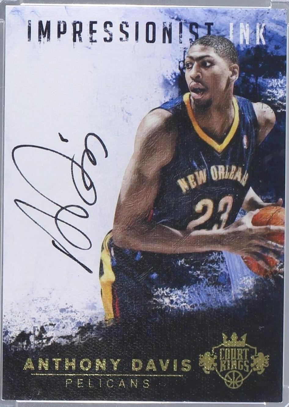 2014-15 Panini Court Kings - Impressionist Ink Autographs Anthony Davis #II-AD /40 (AU) for sale ...