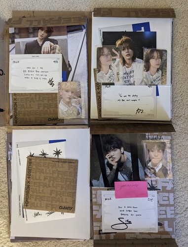 TXT Freefall Album Soobin Yeonjun Beomgyu Autographed Signed Card ...