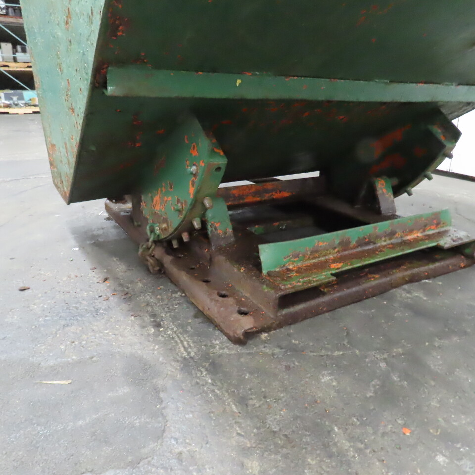 1-1/2 Cubic Yard Self Dumping Medium Duty Chip Trash Scrap Hopper 60x ...