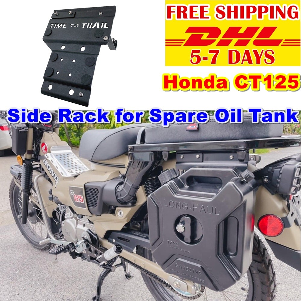 SS01 Side Rack for Spare Oil Tank Fuel For Honda Ct125 Motorcycle Can ...