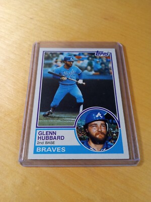 1983 TOPPS #624 GLENN HUBBARD Atlanta Braves Baseball Card, 2nd Base ...