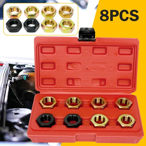 AU 8Pcs Axle Spindle Fractional & Metric Rethreading Tool Kit Rethrader ...