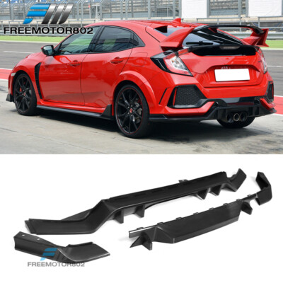 Fit 17-21 Honda Civic Hatchback 5Dr FK7 Type R Style PP Rear Bumper ...