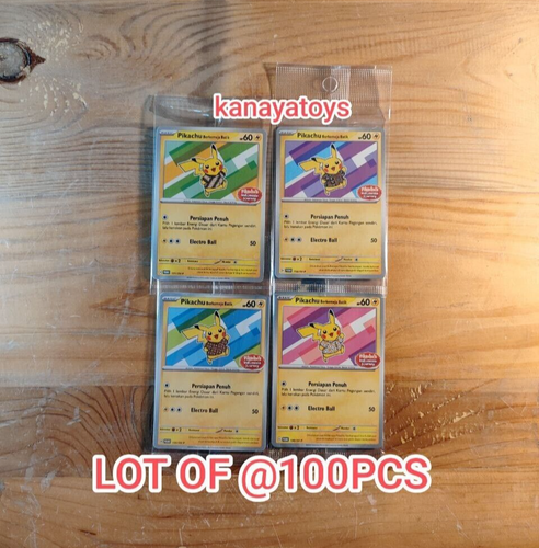 Lot 4 x100 Pikachu Batik Complete Set 101 154 155 190 SV-P Pokemon ...
