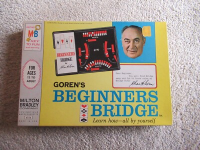 1967 Milton Bradley Gorens Beginners Bridge Game Complete FREE SHIPPING ...