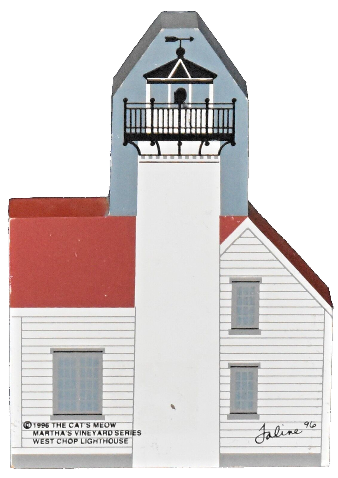 1990 Cats Meow Shelf Sitter West Chop Lighthouse Martha's Vineyard ...