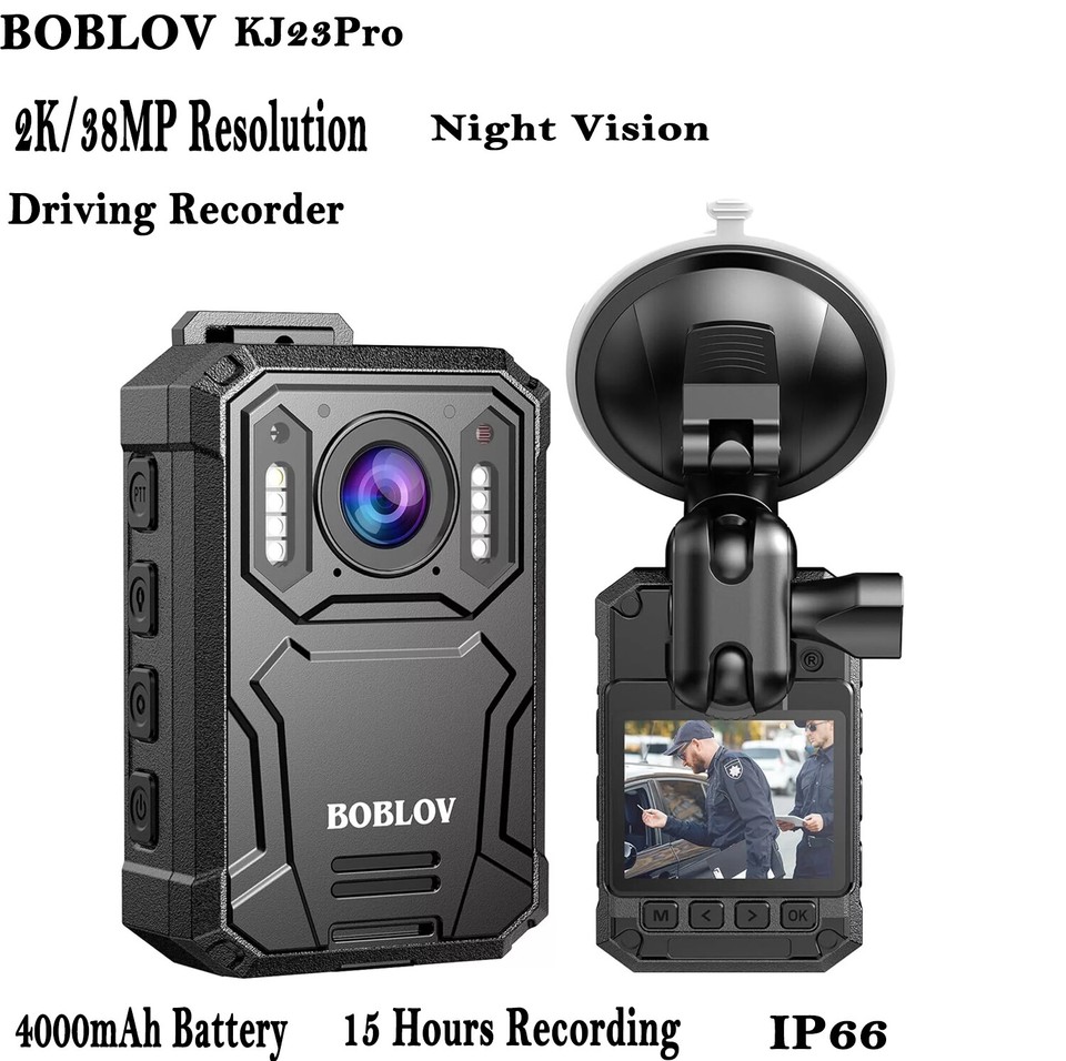 BOBLOV body camera 2K Video 38MP Photo 128GB Police Camcorder with ...