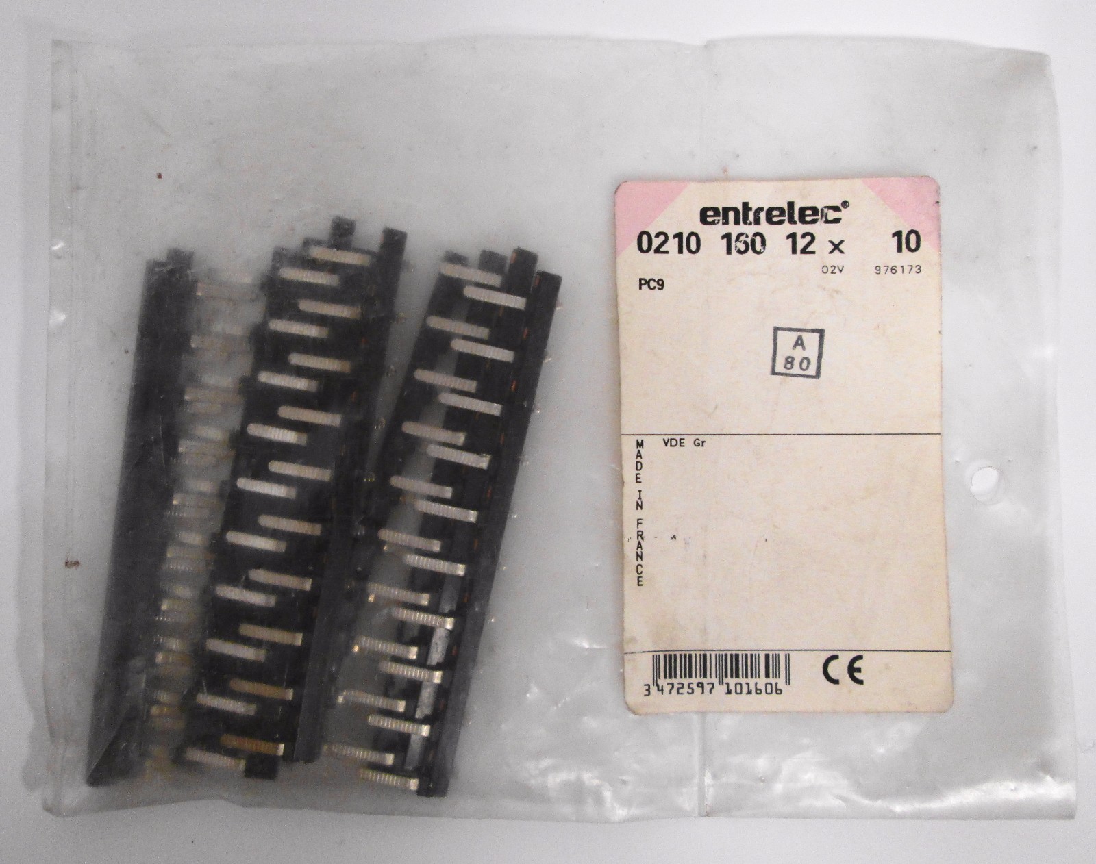ABB Entrelec 0210 160.12 Jumper Comb 10 Pts 9mm (Lot of 10) | eBay