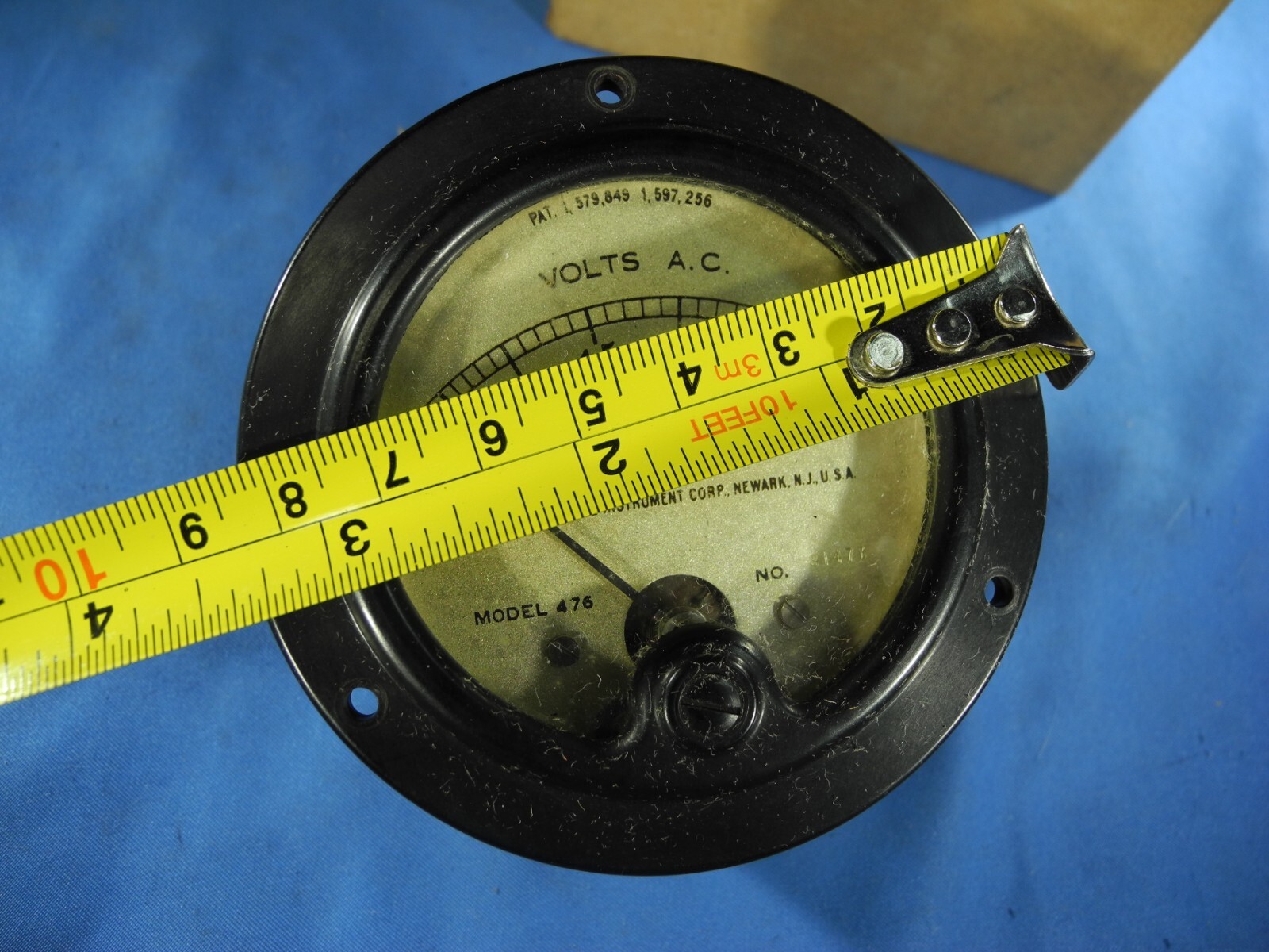 Weston 0 to 3 A.C. Volts Panel Meter Vintage model 476 | eBay