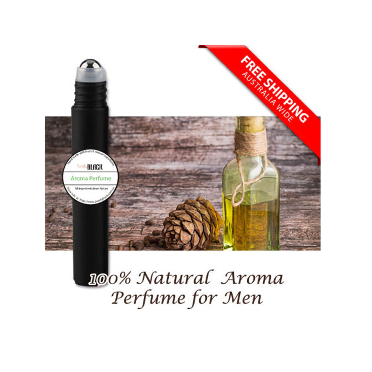 Essential Oil Roll On for Men. Natural Male Cologne Man's Fragrance ...