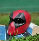 Custom Deadpool Red Helmet Chopper Bobbers For Motorcycle ( approved ...