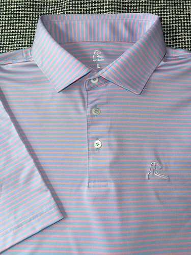 Rhoback Men's The Birdie Short Sleeve Performance Polo sz Large | eBay