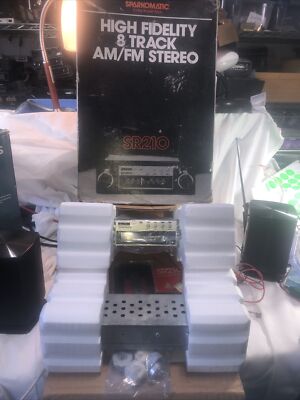 Old School SPARKOMATIC Shaft Am/fm Stereo 8 Track With Amp Unopened | eBay