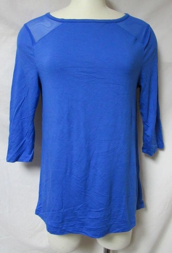 Meesh & Mia Women's Size X-Large 3/4 Length Shirt with Mesh Detail C1 ...