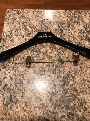 COACH New York Black 17-inch Dual Shirt/pants Contoured Wood/ Plastic ...