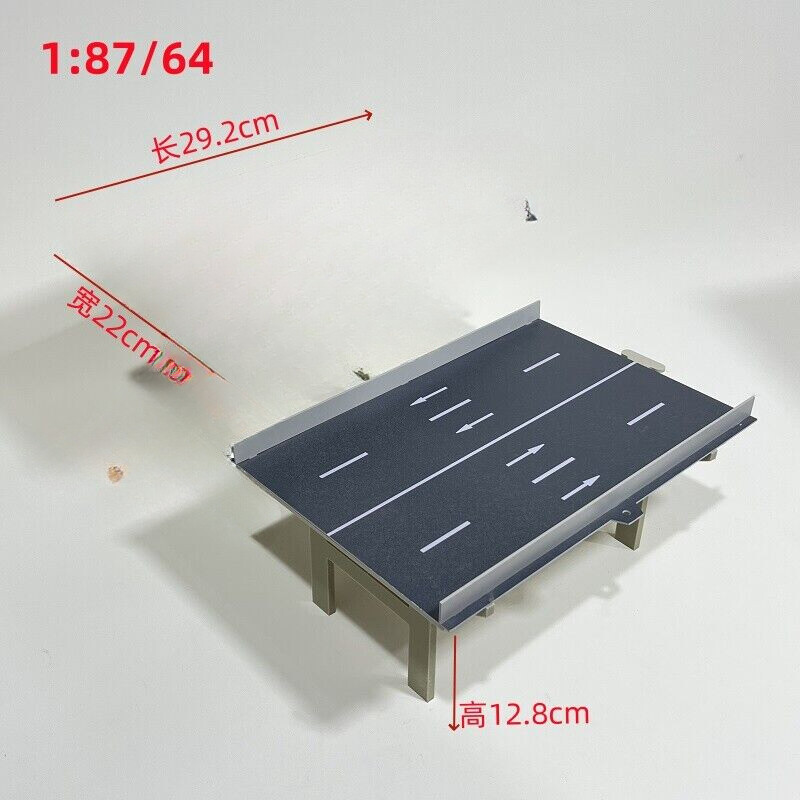 HO N Scale Diorama Highway Viaduct City Railway Scene Building Model ...