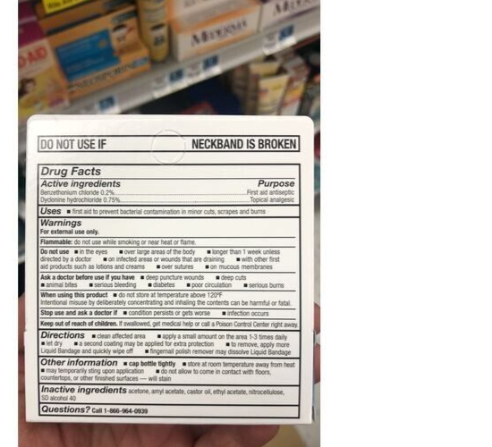 Rite Aid Liquid Bandage First Aid Waterproof Antiseptic Cuts &Wounds 0. ...