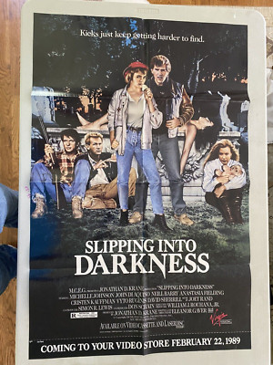 Slipping into Darkness Original video release poster - 40 x 26 - Folded ...
