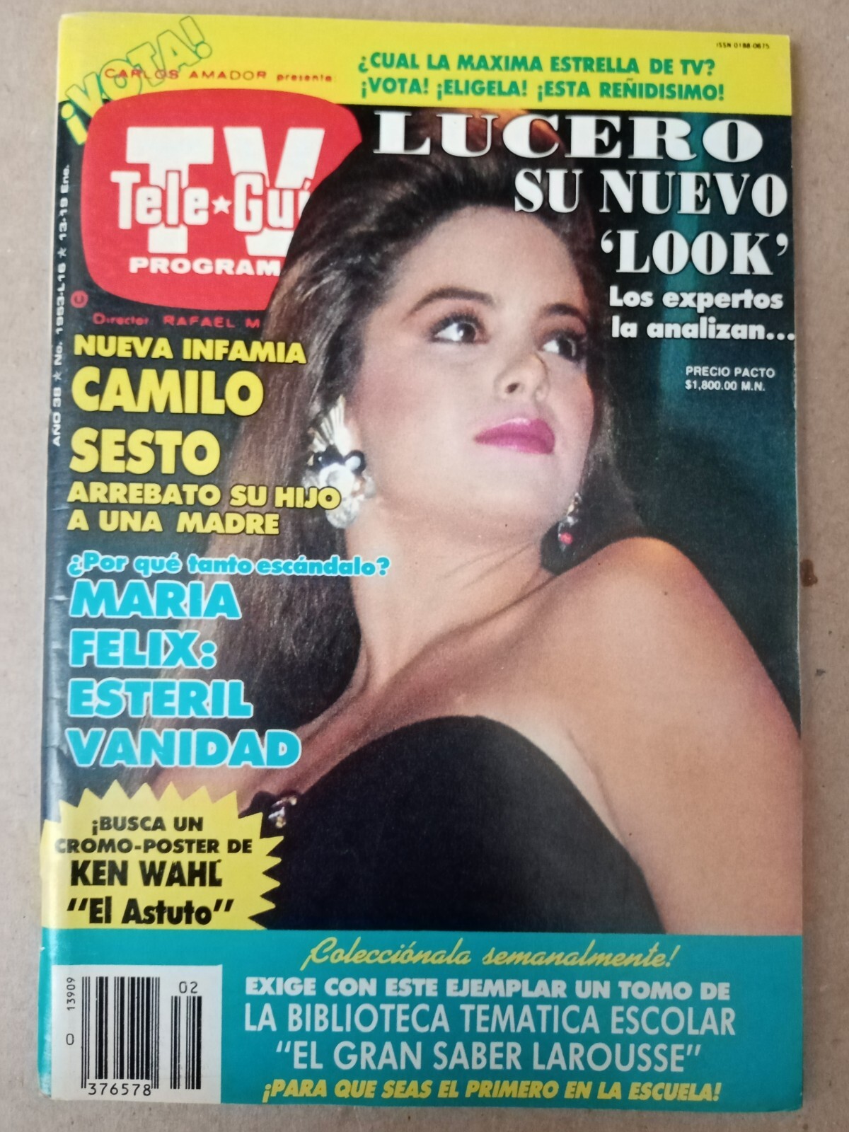 LUCERO TELE GUIA POKET MEXICAN MAGAZINE MEXICO SPANISH 1990 | eBay