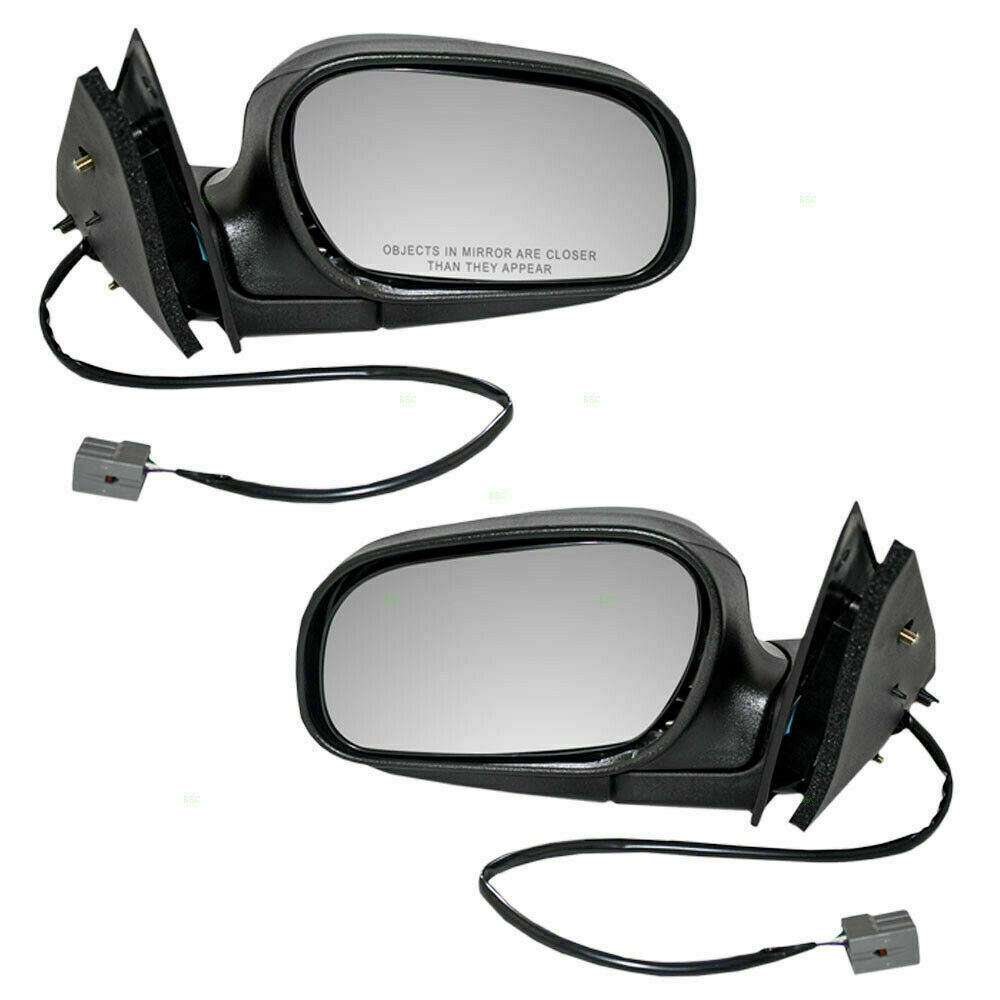 2 Power Glass Mirrors Paintable For 1998 - 2008 Crown Victoria / Grand ...
