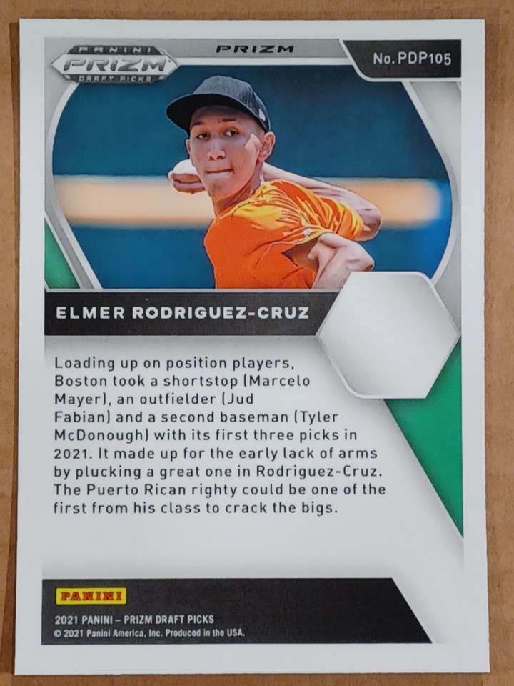 2021 Prizm Draft Picks - Elmer Rodriguez-Cruz Silver Prizm #PDP105 | eBay