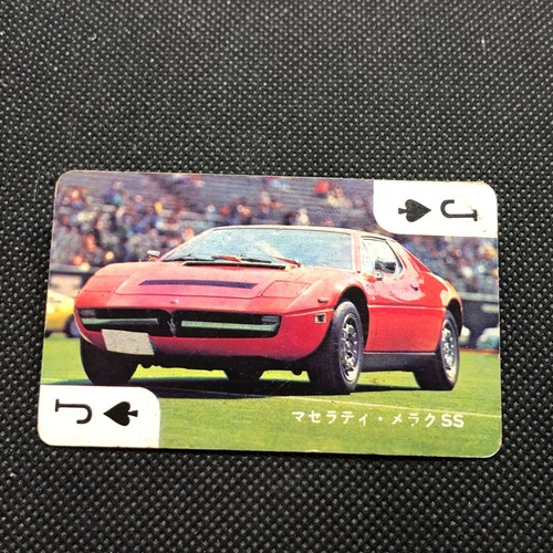 Maserati Merak SS Playing Card super car spade Jack Japanese very rare ...