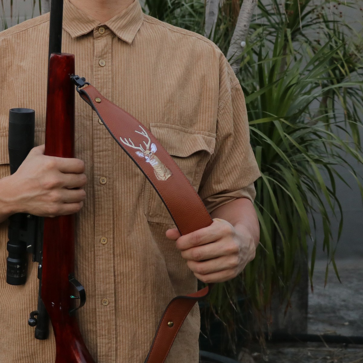 Remington Leather Rifle Slings Padded Henry Rifle Sling No Drill