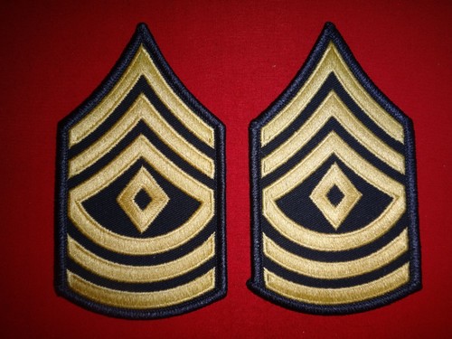 Pair Of US Army 1st SGT FIRST SERGEANT Small Chevrons | eBay