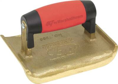 NEW Marshalltown 7588 Edger Bronze CONCRETE EDGER TOOL SOFT GRIP ...